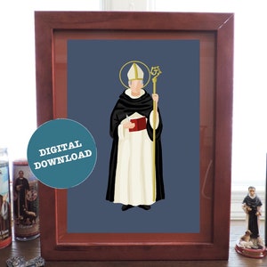 Saint Albert the Great Minimalist Print - DIGITAL DOWNLOAD - Etsy