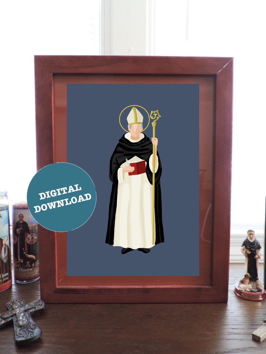 Saint Albert the Great Minimalist Print - DIGITAL DOWNLOAD - Etsy