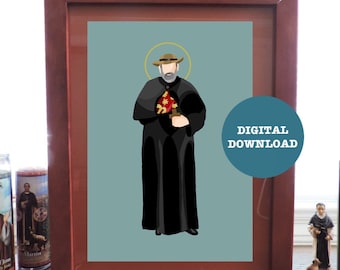 St. Damien of Molokai - Digital Print - Etsy