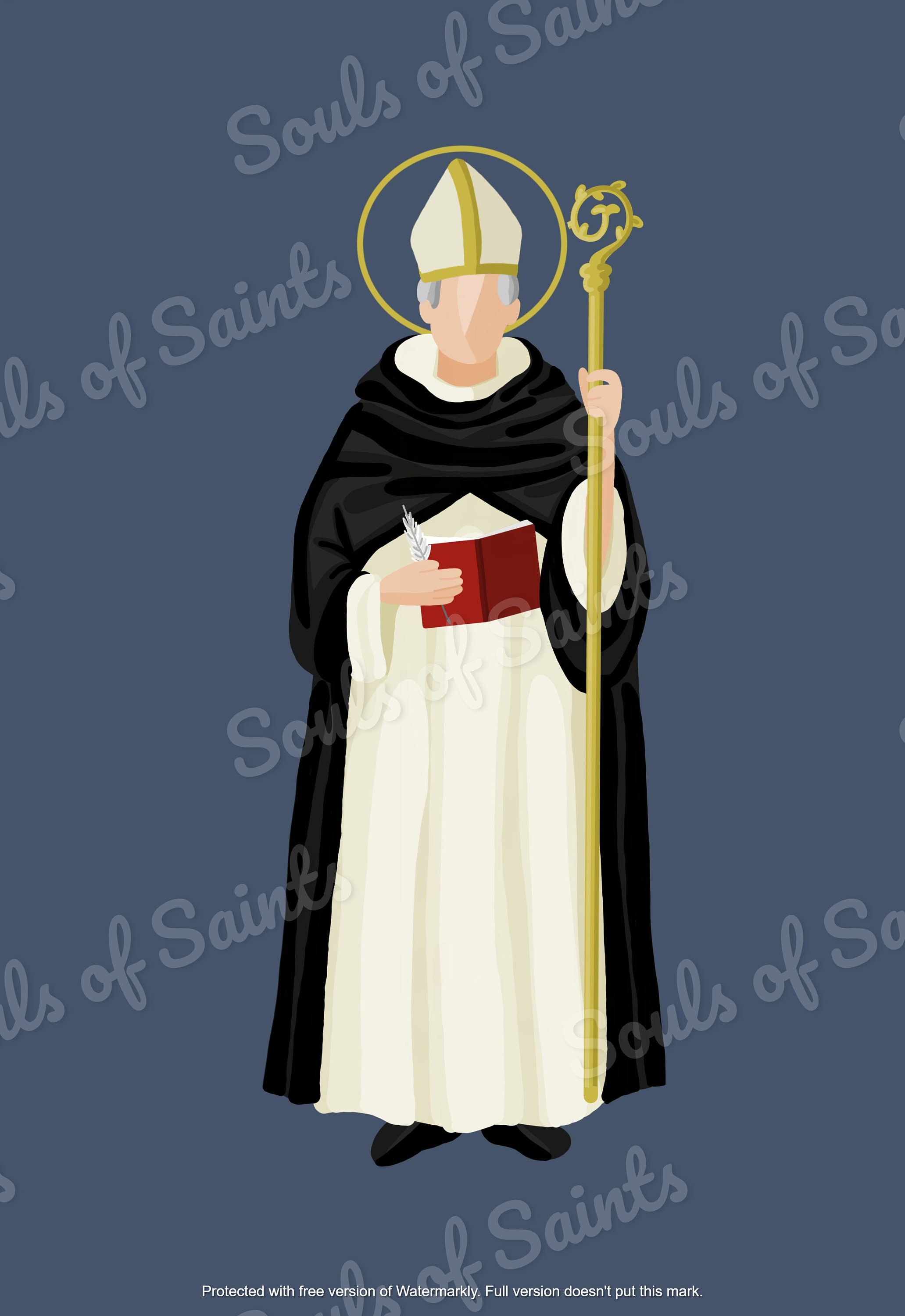 Saint Albert the Great Minimalist Print DIGITAL DOWNLOAD - Etsy