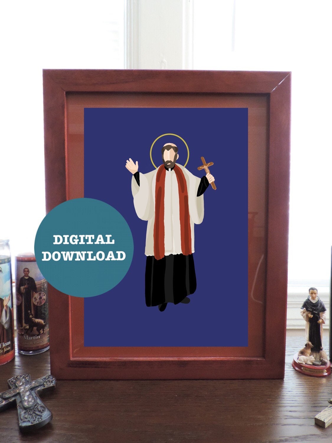 St. Francis Xavier Minimalist Print - DIGITAL DOWNLOAD - Etsy