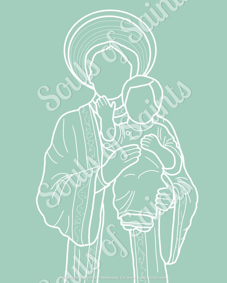 Our Lady of La Vang Minimalist Print DIGITAL DOWNLOAD | Etsy