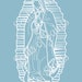 Our Lady of Guadalupe Minimalist Line Drawing DIGITAL DOWNLOAD - Etsy