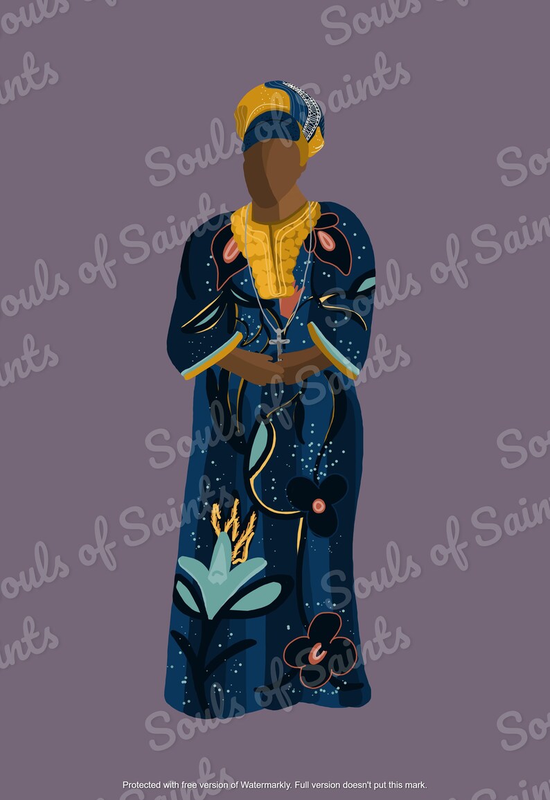 Servant of God Sister Thea Bowman Minimalist Print - DIGITAL DOWNLOAD ...