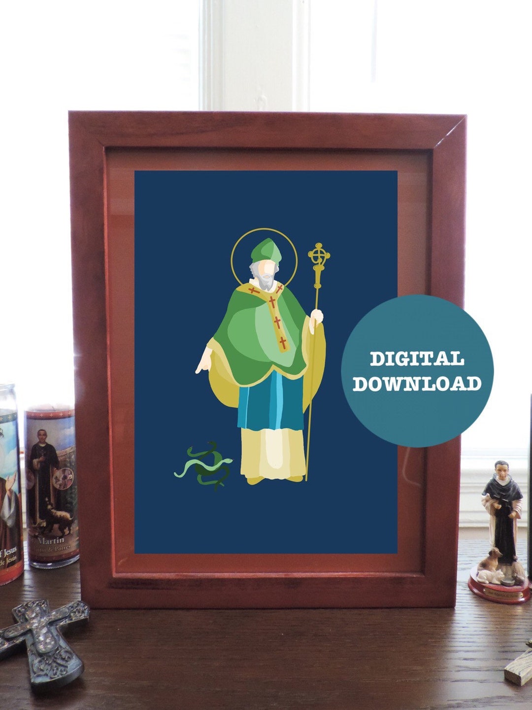 St. Patrick Minimalist Print - DIGITAL DOWNLOAD - Etsy