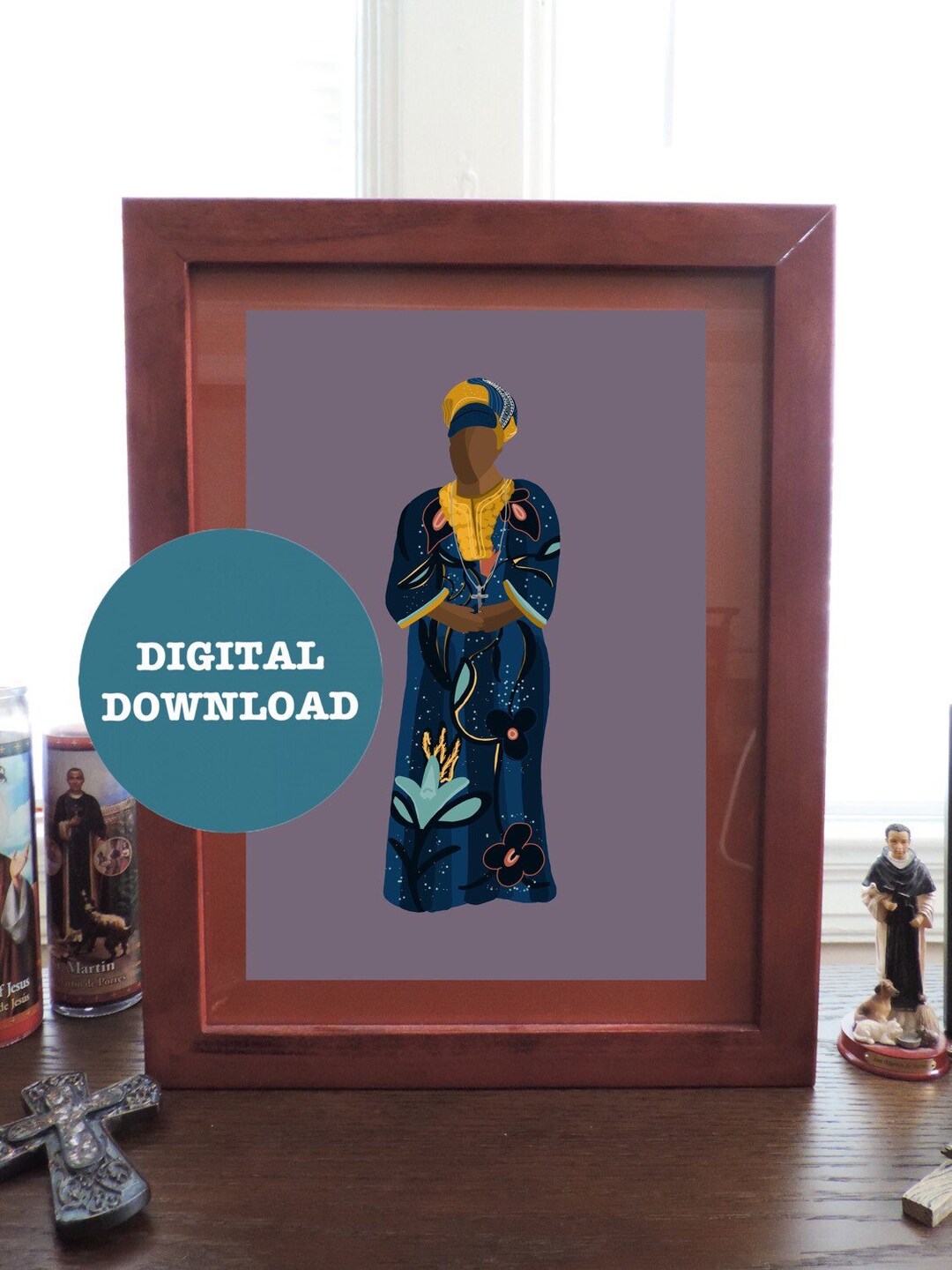 Servant of God Sister Thea Bowman Minimalist Print - DIGITAL DOWNLOAD ...