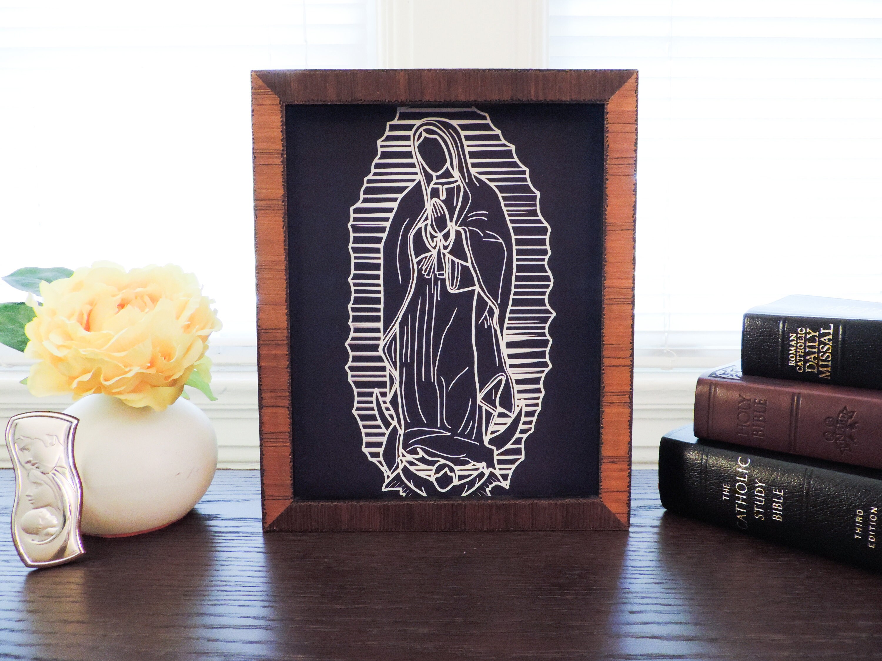 Our Lady of Guadalupe Minimalist Line Drawing DIGITAL DOWNLOAD - Etsy