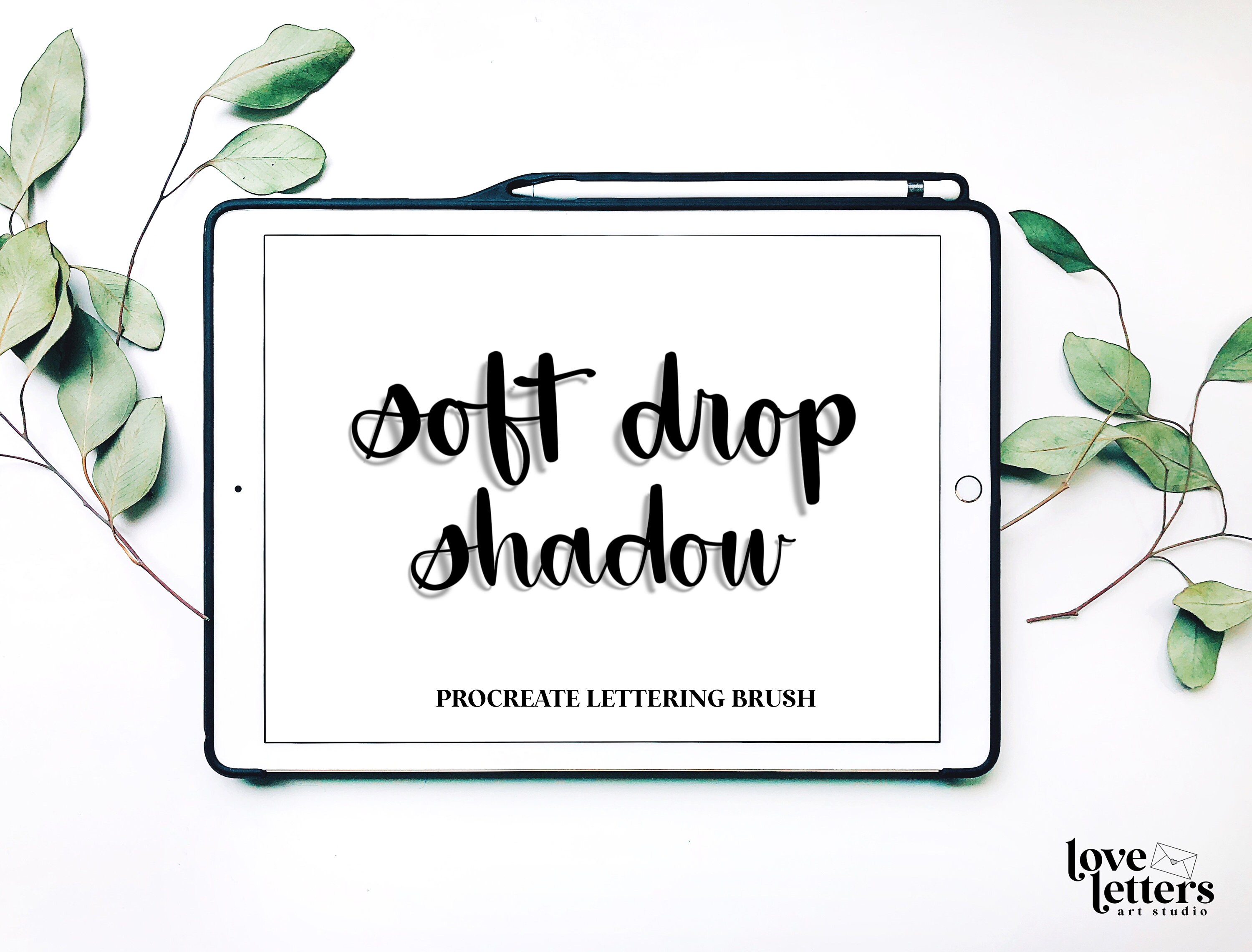 Soft Drop Shadow Procreate Lettering Brush Procreate - Etsy