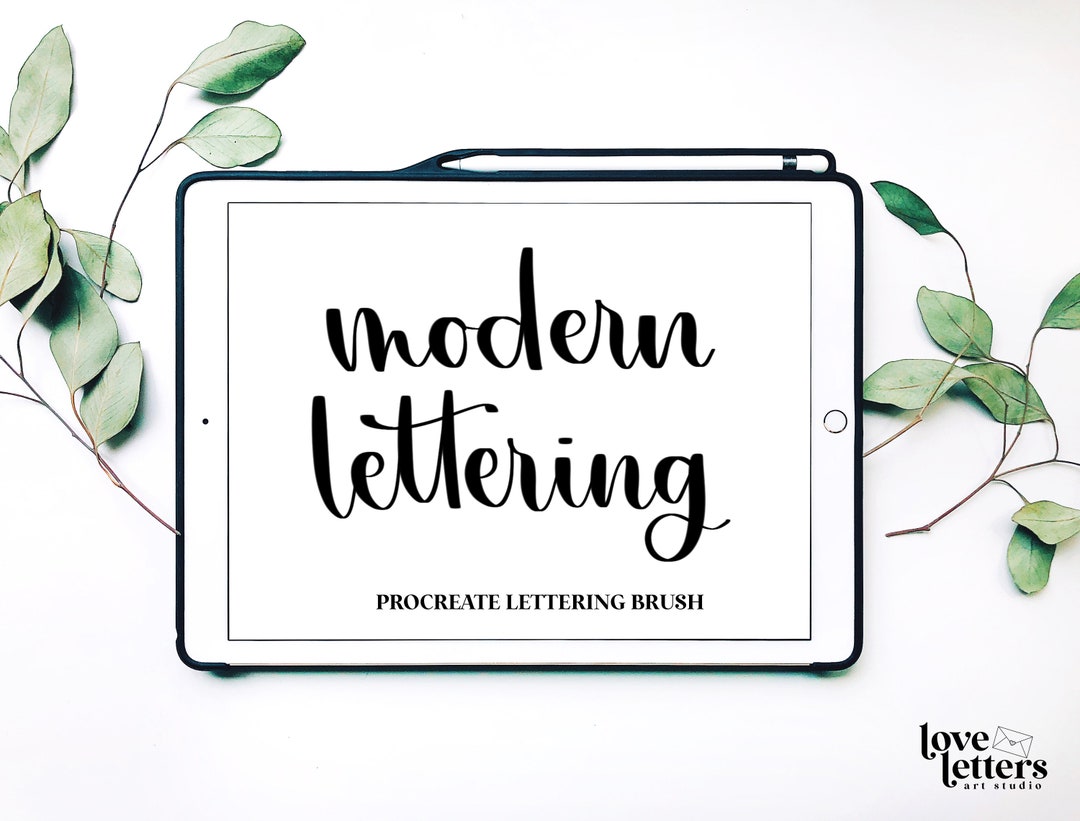 Modern Lettering |hard Nib Lettering Brush | Procreate Lettering ...