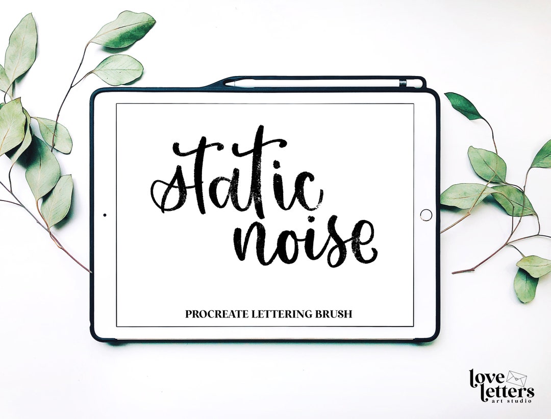 Static Noise Procreate Brush | Procreate Lettering Brushes | Procreate ...