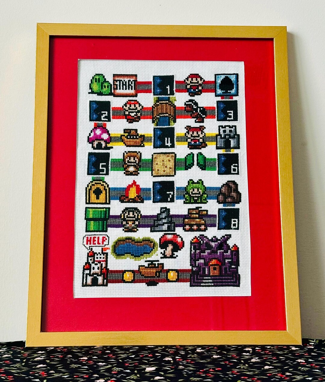 Framed Super Mario Bros. 3 World Map - Etsy