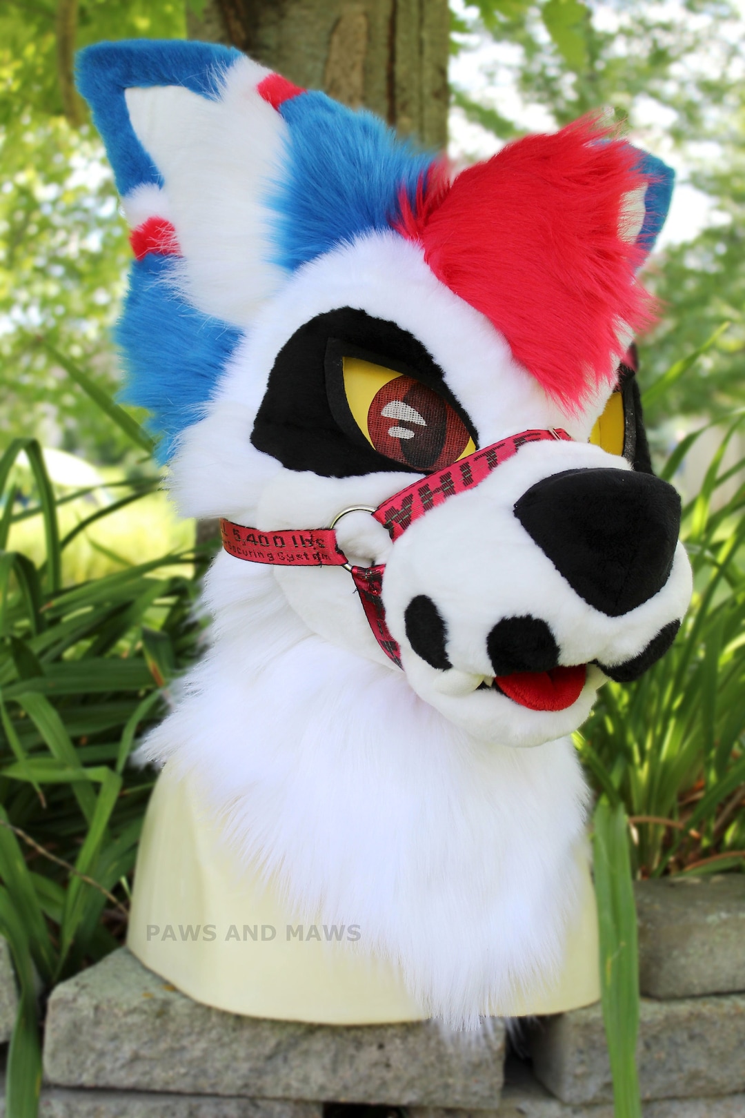 Nylon Fursuit Muzzle 1" Inch Width off White Style - Multiple Colors ...