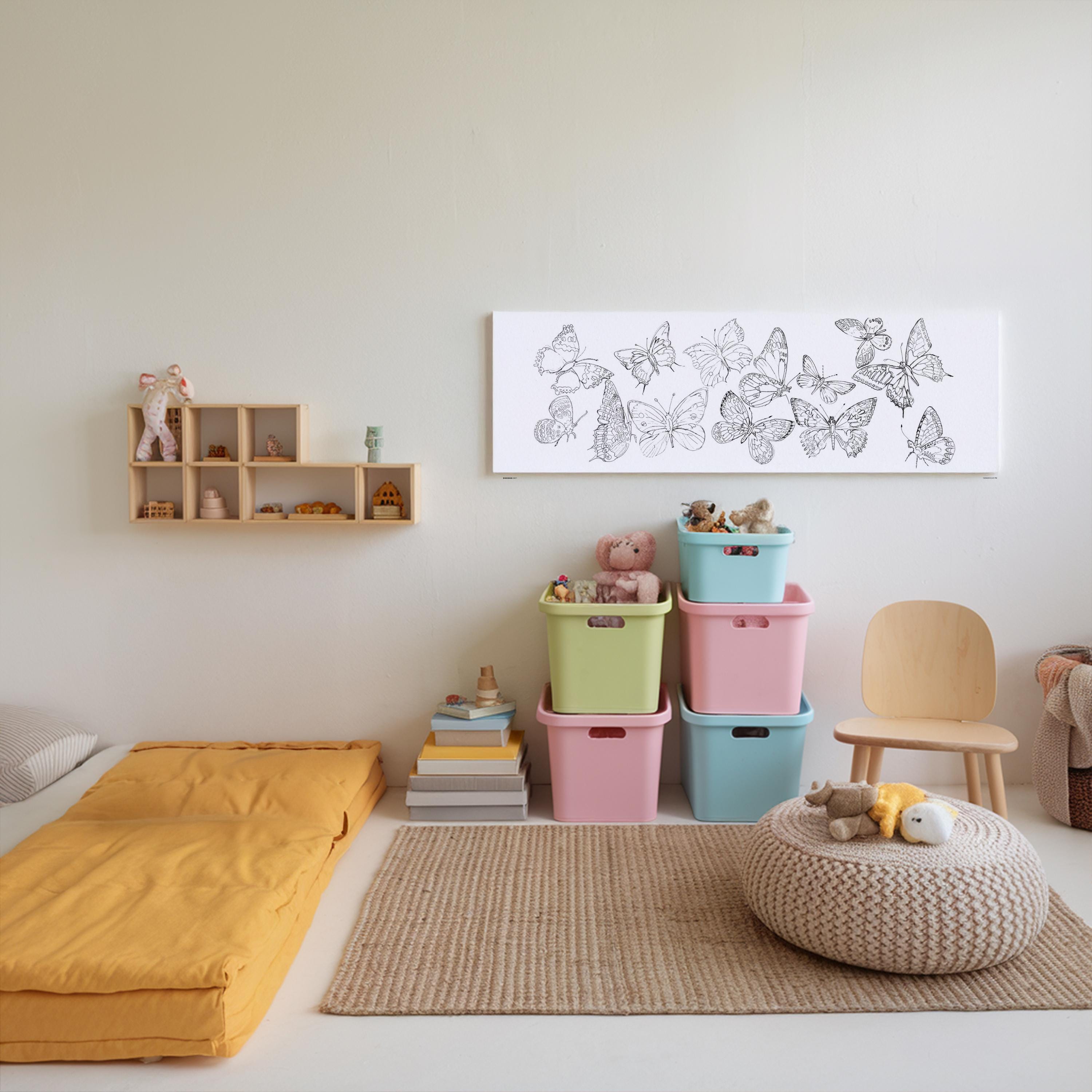 Printable Butterfly Coloring Poster | Relaxing Adult and Kids Activity ...