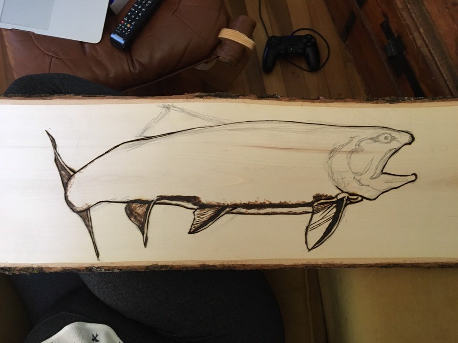 Custom Fish Woodburning Large | Etsy
