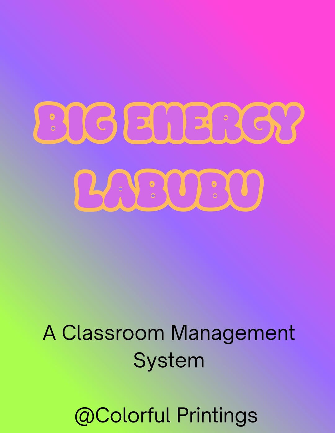 Labubu Classroom Management - Etsy