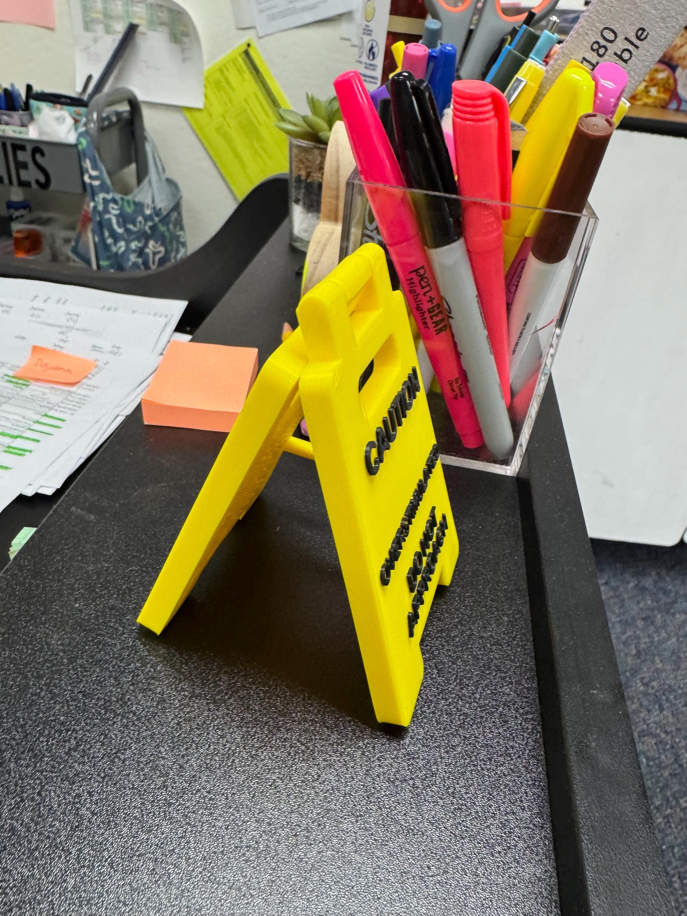 Caution Overstimulated Desk Sign - Etsy