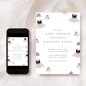 Hmong Girl Baby Shower | Baby Shower Invitation, Cute Baby Shower ...
