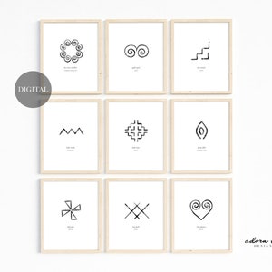 Digital Set of 9 Hmong Symbols Hmong Art Printable Art | Etsy