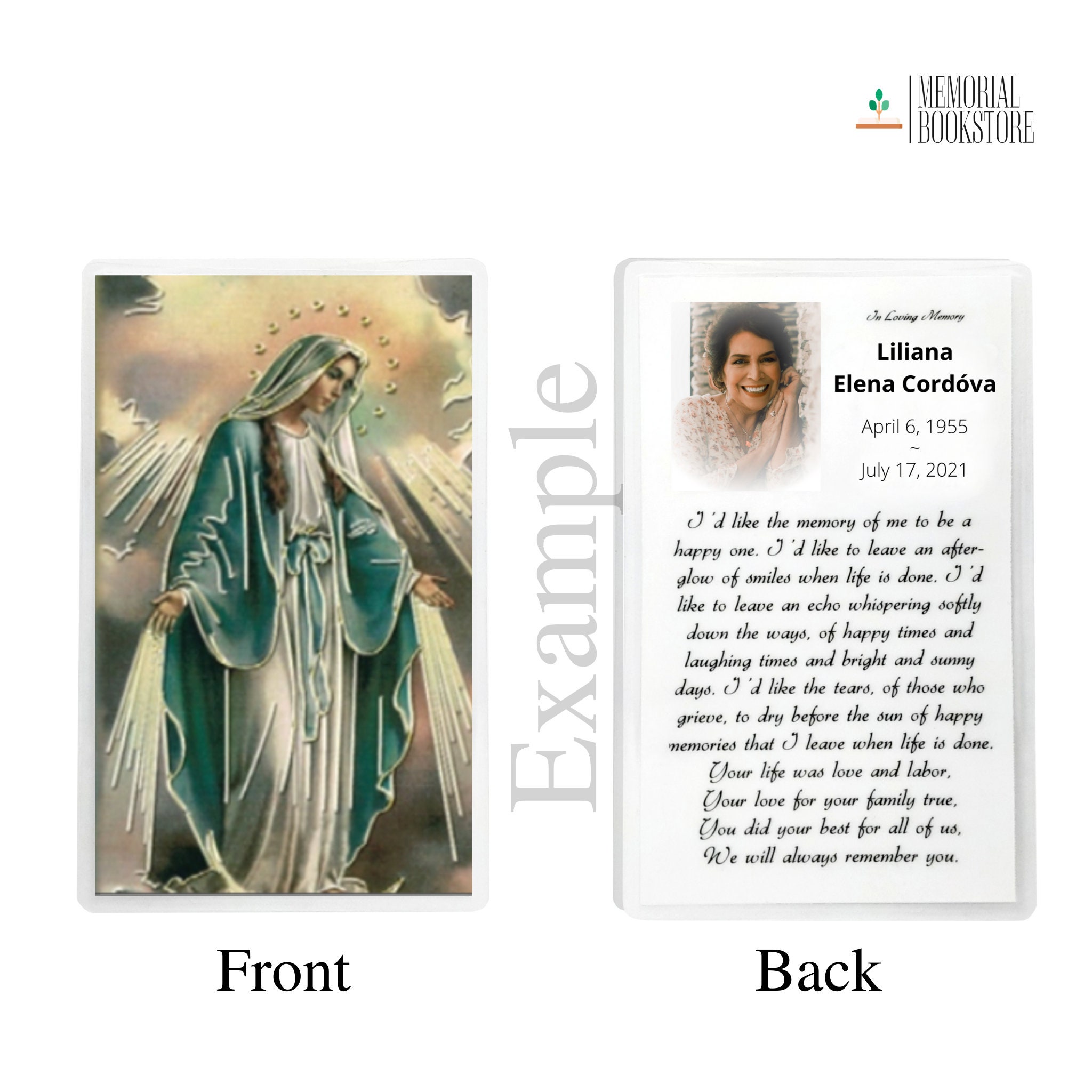 Personalized Holy Family Prayer Cards, Custom Catholic Holy Cards, Gold ...