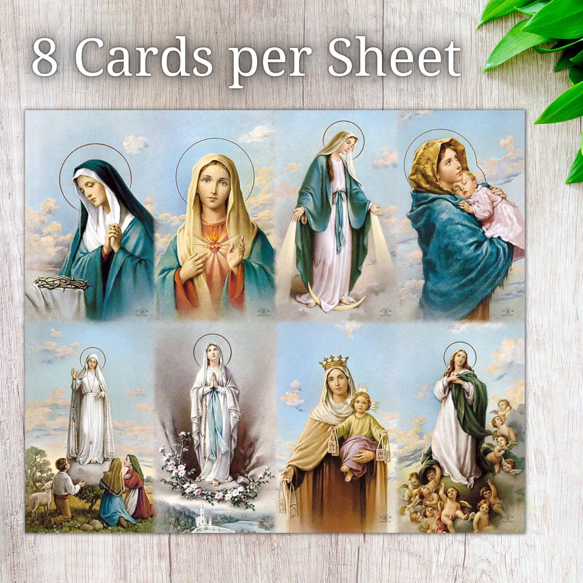 Religious Personalized Prayer Cards, Custom Catholic Holy Cards ...