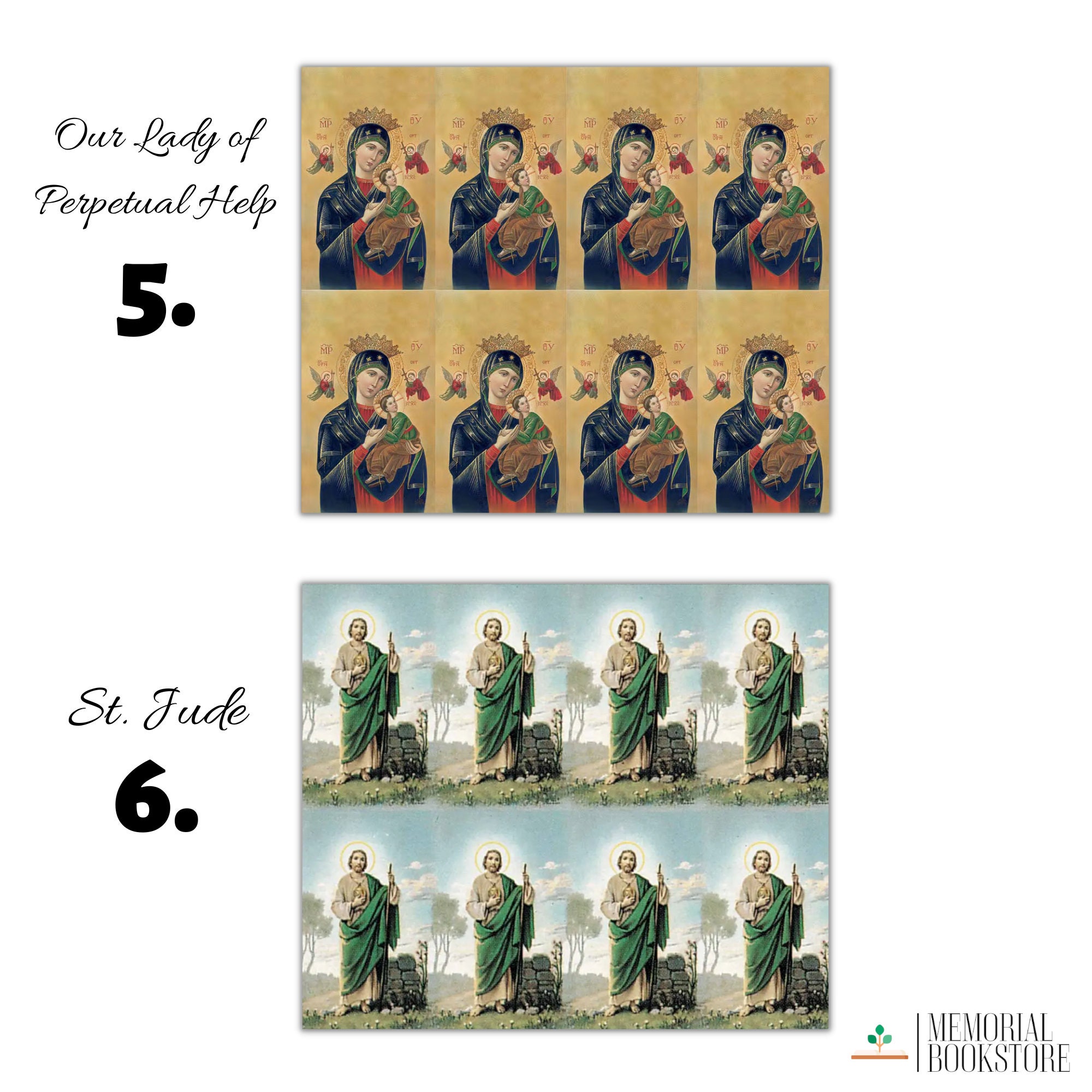 Religious Personalized Prayer Cards, Custom Catholic Holy Cards ...