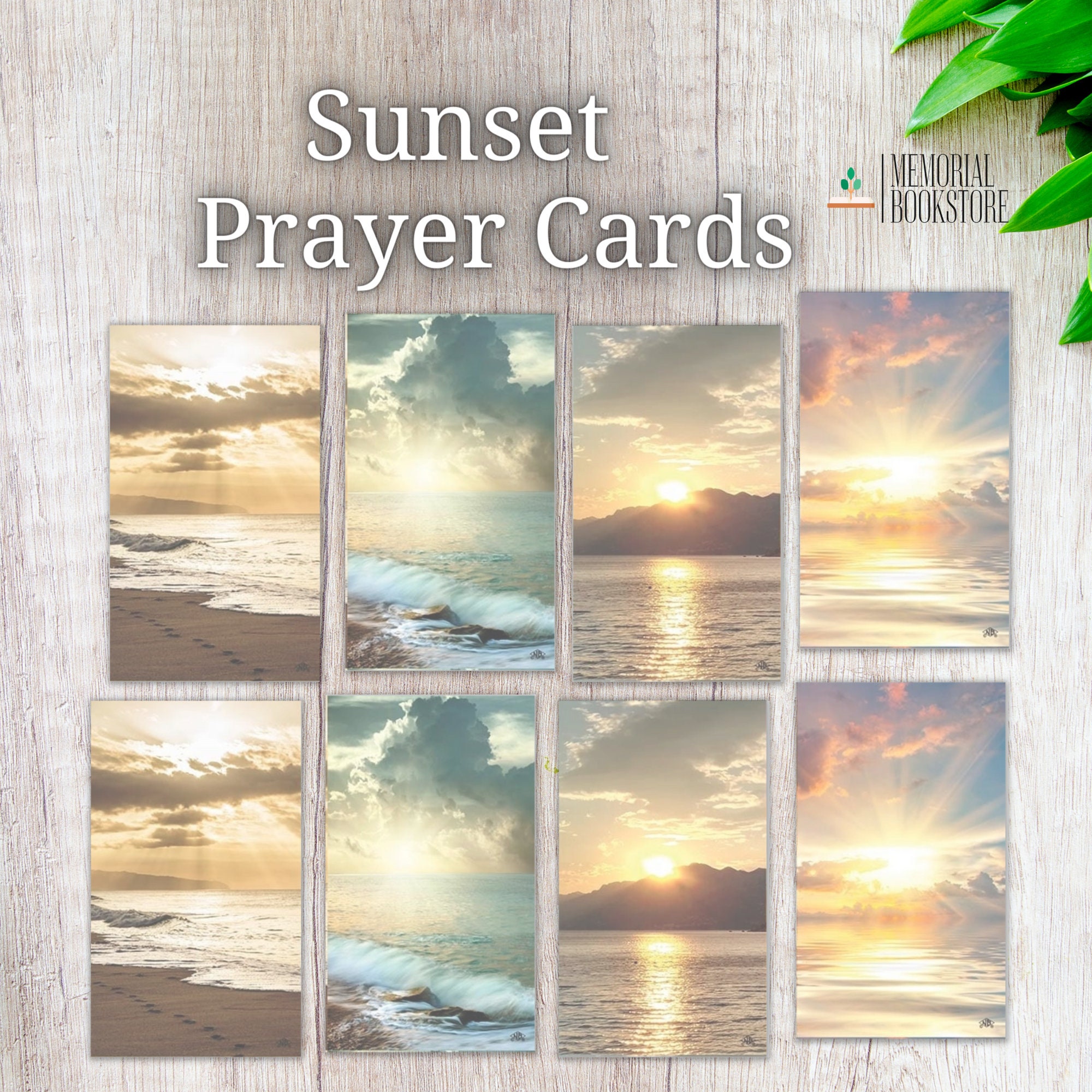 Nature Scenery Personalized Prayer Cards, Custom Traditional, Laminated ...
