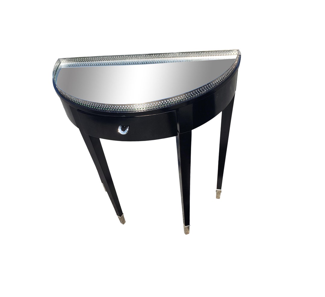 1990s Mirrored Contemporary Foyer Table - Etsy