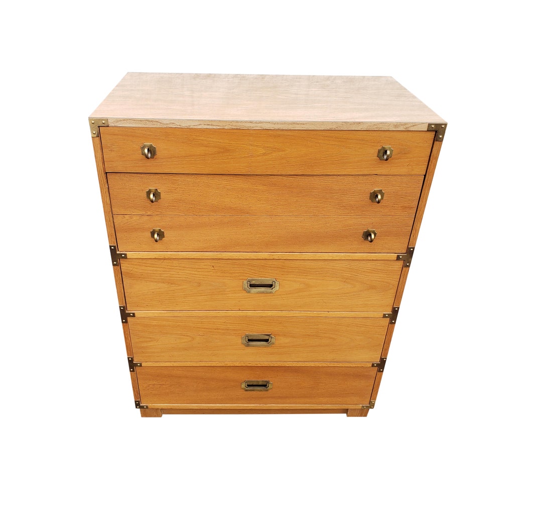 Drexel Campaign Chest of Drawers / Bachelor Chest, Circa 1960s - Etsy