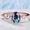 5mm Round Galaxy Blue Sandstone Ring Starry Sky Moon Star Cluster ...