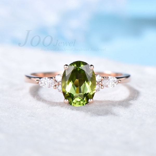 Peridot Ring - Etsy