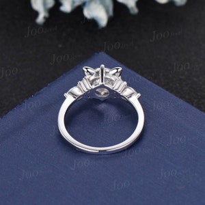 Cat Engagement Ring Silver Vintage 1.2ct Round Natural Moss Agate ...