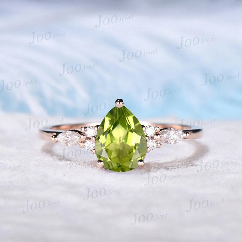 Natural Peridot Ring - Etsy