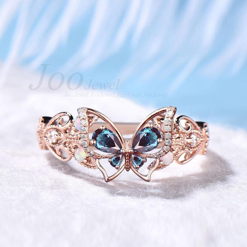 Butterfly Engagement Ring - Etsy