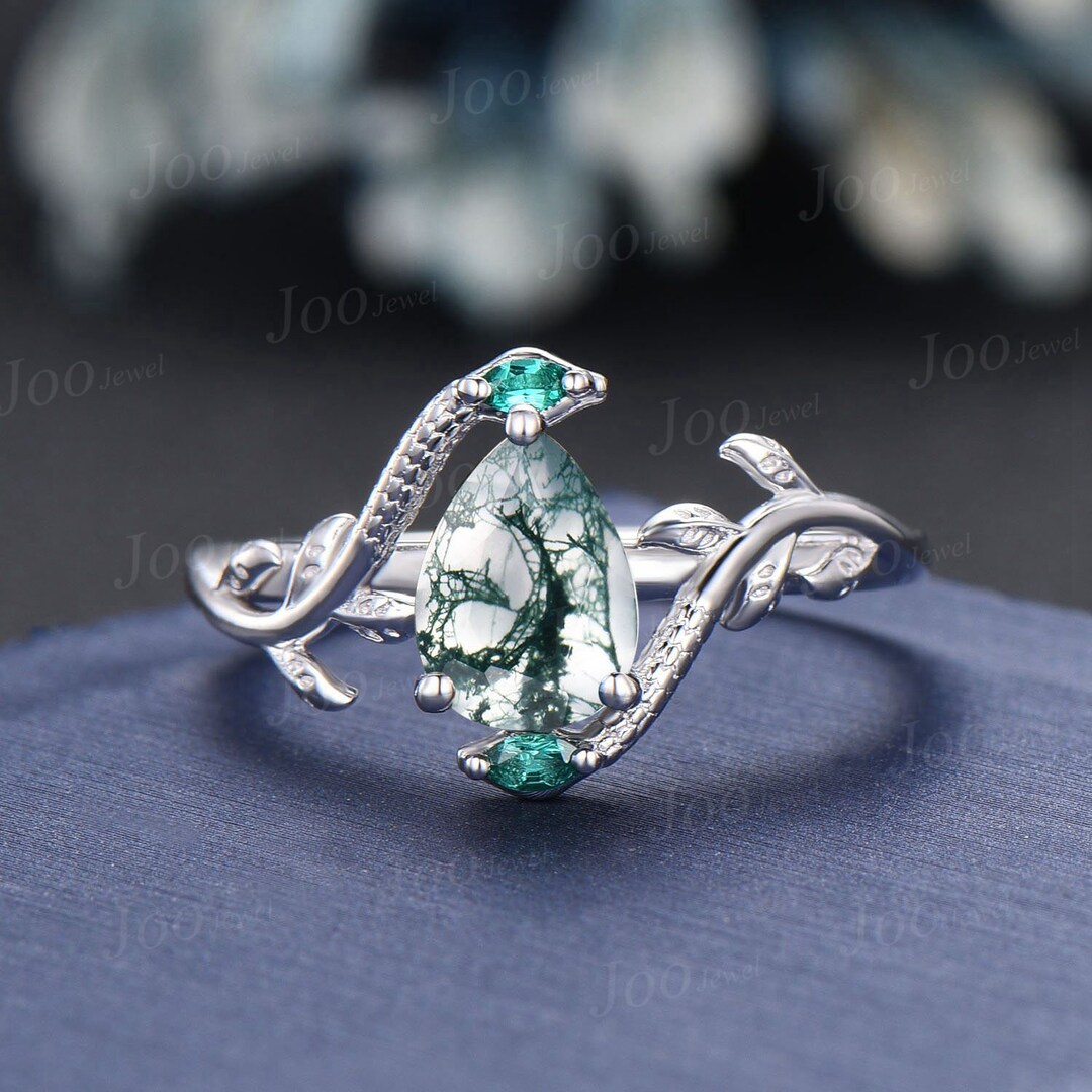 Unique Nature Inspired Snake Engagement Ring Vintage 14K Rose Gold ...