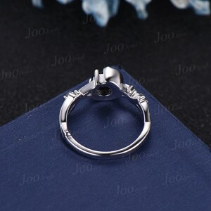 5mm Round Galaxy Blue Sandstone Ring Starry Sky Moon Star Cluster ...