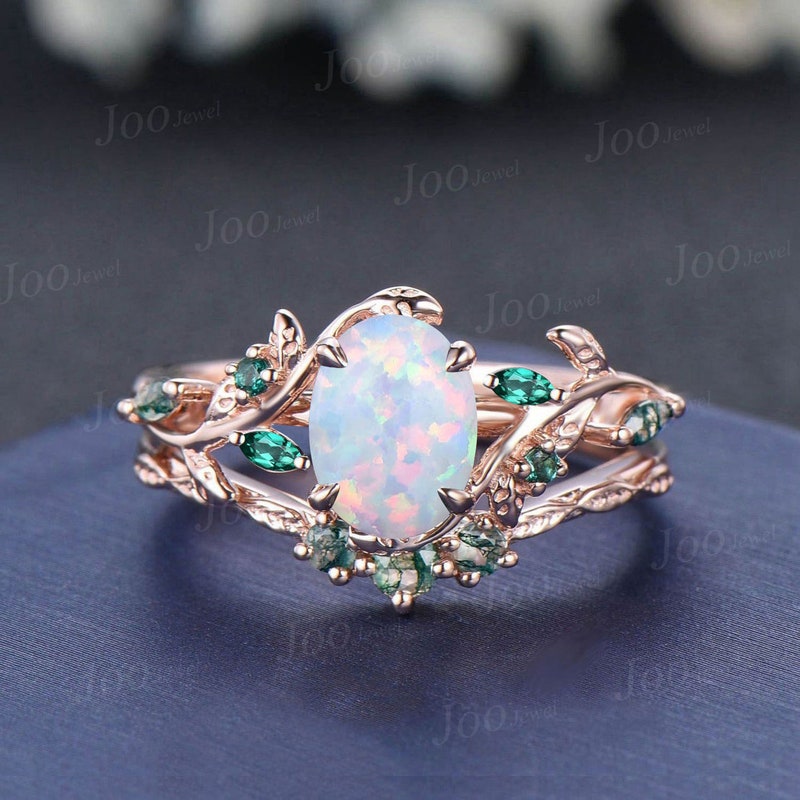 Emerald Opal Rings Women - Etsy