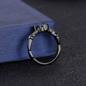 5mm Round Galaxy Blue Sandstone Ring Starry Sky Black Gold Moon Star ...