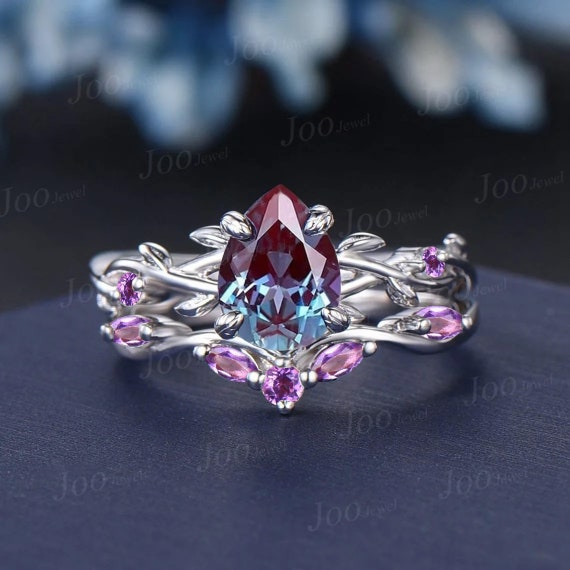 Natural color change alexandrite rings store