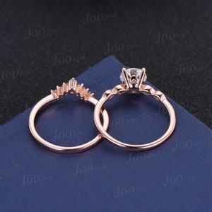 Cat Themed Engagement Ring Round Natural Black Onyx Wedding Ring Set ...