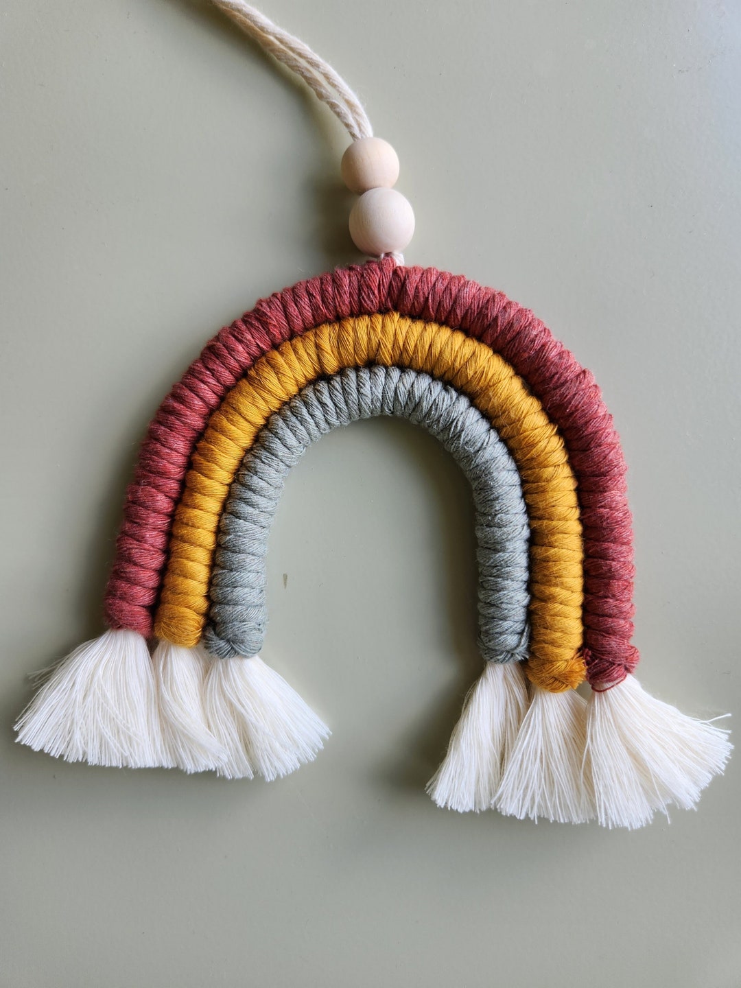 Mini Macrame Rainbow - Etsy