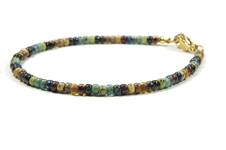 Beaded Bracelet Multi Color Gift for Him and Her Beaded - Etsy