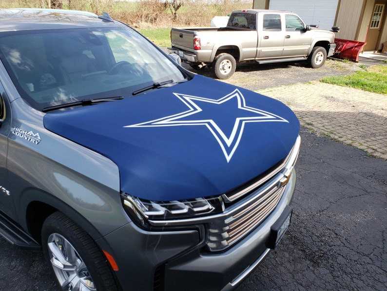 Dallas Cowboys Custom Car Hood Cover Sports Flags NFL - Etsy