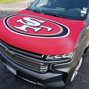 San Francisco 49er's Custom Car Hood Cover | Sports Flags | NFL Flags ...