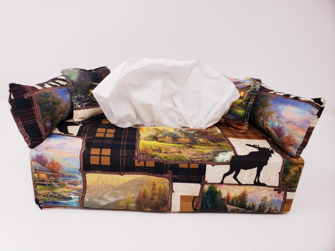 Rustic Cabin Custom Tissue Box Cover - Etsy