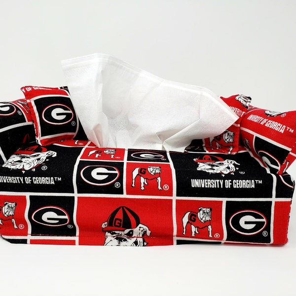Georgia Bulldogs Tissue Box Holder - Etsy