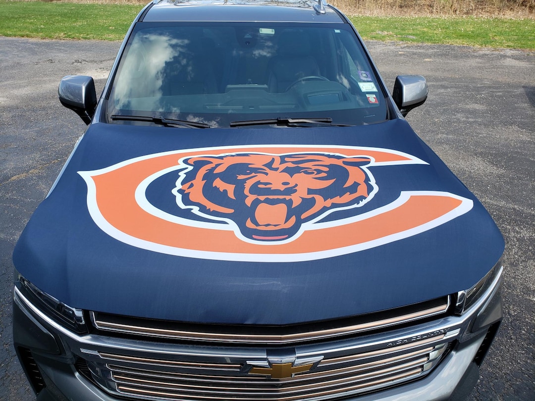 Chicago Bears Auto Custom Hood Cover | Sports Flags | Hood Flags | NFL ...