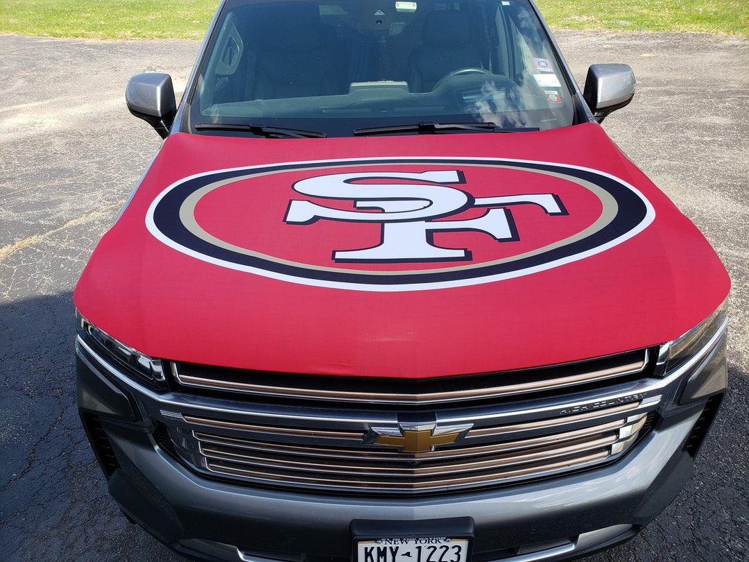 San Francisco 49er's Custom Car Hood Cover | Sports Flags | NFL Flags ...