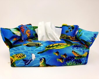 Sea Turtle Tissue Box Cover - Etsy
