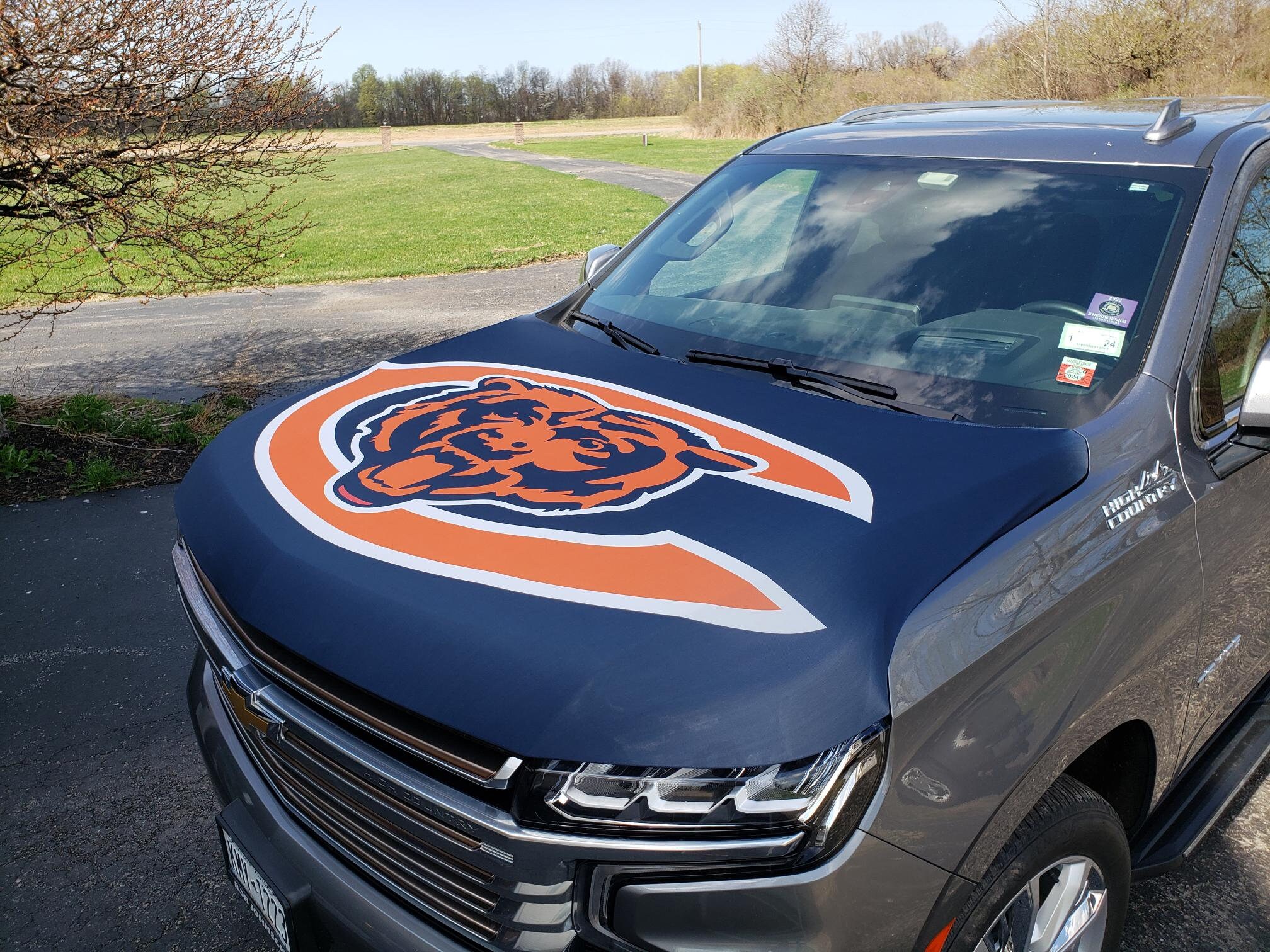 Chicago Bears Auto Custom Hood Cover | Sports Flags | Hood Flags | NFL ...
