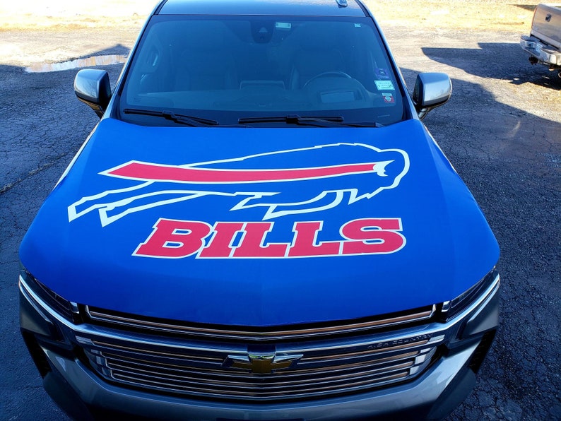 Buffalo Bills Auto Hood Cover Sports Accessories Flags - Etsy